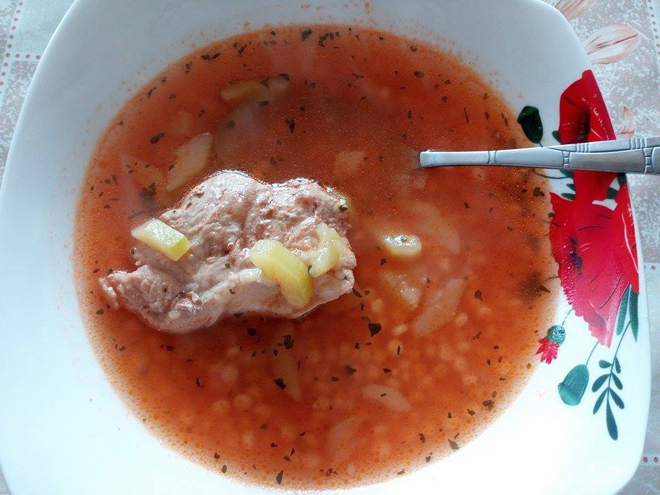 Ciorba de porc cu paste cus cus – eusipiticulmeu