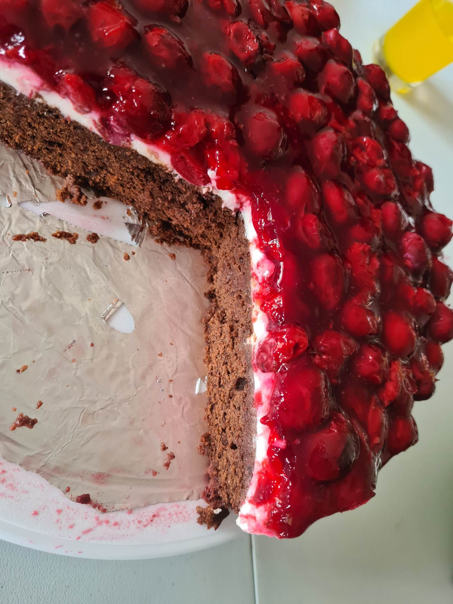 Tort cu jeleu de visine (vegan, fara gluten) – eusipiticulmeu